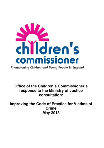 OCC Victims Response Code | Teaching Resources
