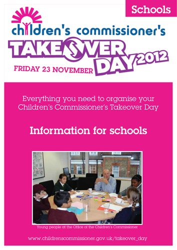 Takeover Day 2012 - Schools Guidance | Teaching Resources