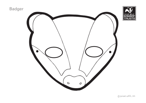 Badger Face Mask | Teaching Resources