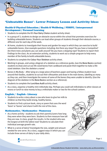 Unbeatable bones - Lower Primary Lesson Ideas | Teaching Resources