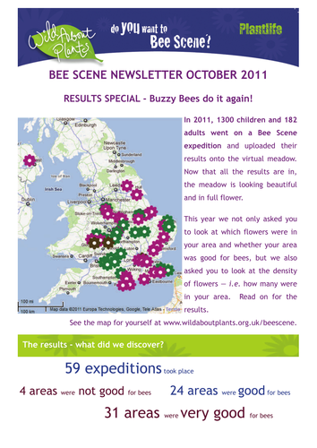 Bee Scene Newsletter - October 2012 | Teaching Resources