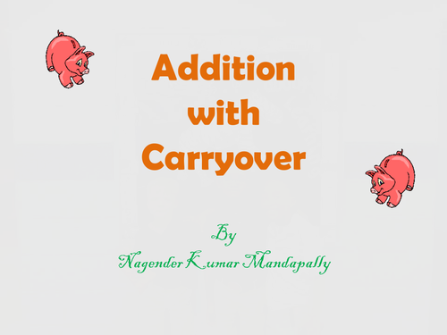 Addition with carryover | Teaching Resources