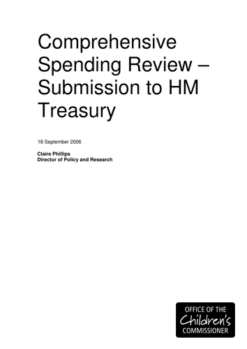 OCC - Comprehensive Spending Review | Teaching Resources