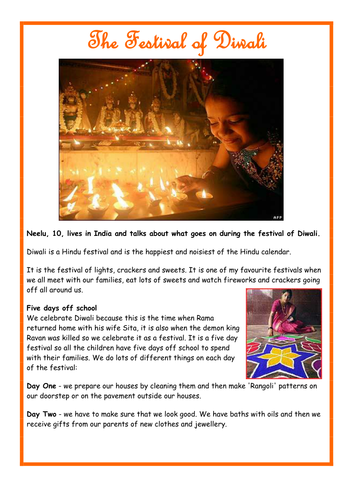 The Festival of Diwali | Teaching Resources