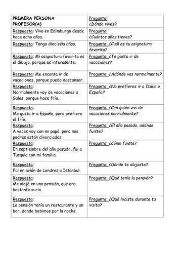 Question and Answer Chain : Holidays | Teaching Resources
