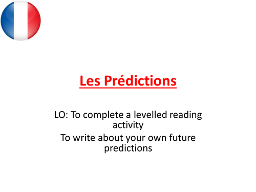 Les Predictions | Teaching Resources