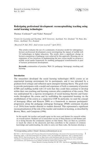 Redesigning professional development | Teaching Resources