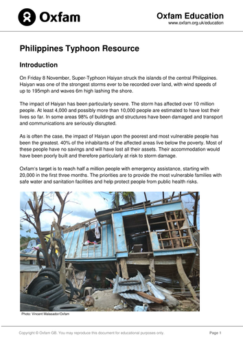 Philippines Typhoon Resource: Learn about super typhoon Haiyan and ...