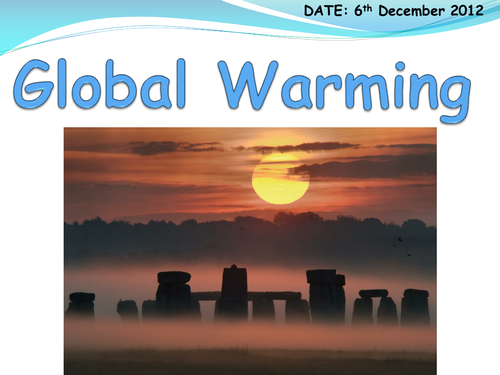 Global Warming Practical | Teaching Resources
