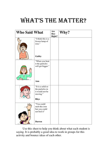 Rooting Out Misconceptions (States of Matter) | Teaching Resources Rooting Out Misconceptions (States of Matter) | Teaching Resources