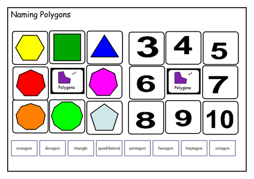 Colour the polygons by falabalam - Teaching Resources - TES