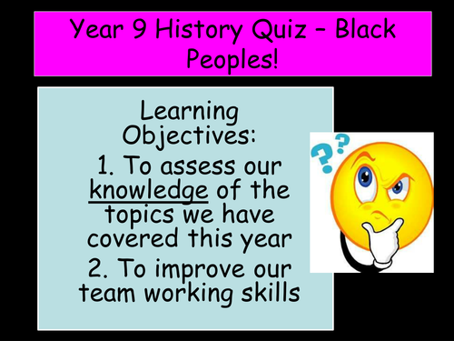 Slavery and Civil Rights - Quiz | Teaching Resources