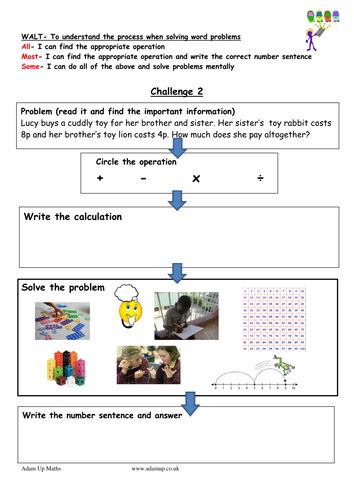 Word problems ( multi - step) DIFFERENTIATED | Teaching Resources