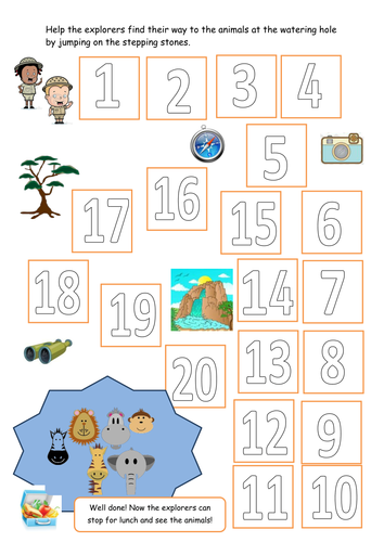 Number formation safari trail | Teaching Resources