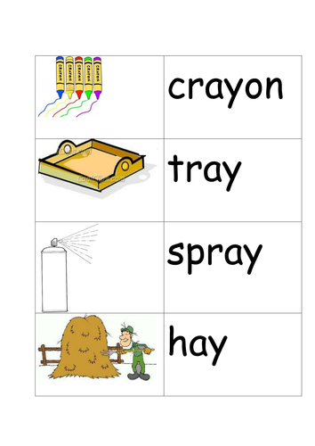 Phonics Phase 5 'ay' Mental and Oral Starter | Teaching Resources