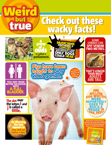 Weird But True: Wacky Facts 5 | Teaching Resources
