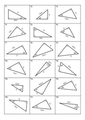 Trigonometry Matching Activity | Teaching Resources