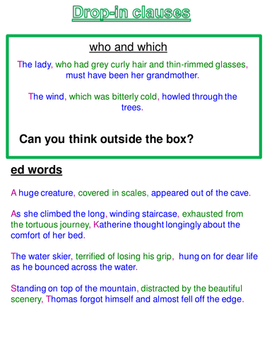 Revision Aids for Writing | Teaching Resources