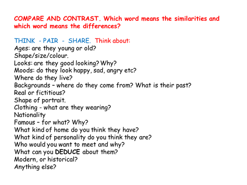 Compare and Contrast | Teaching Resources Compare and Contrast | Teaching Resources