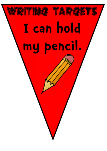 Writing Target Bunting EYFS SEN | Teaching Resources