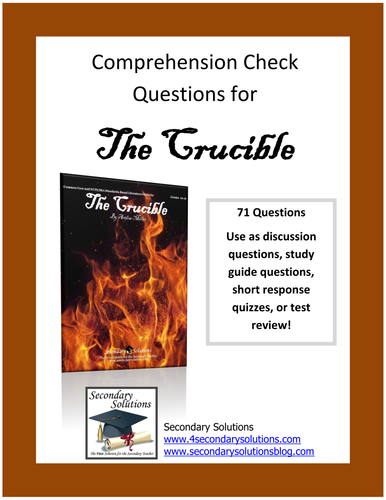 The Crucible | Teaching Resources