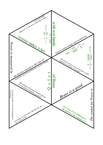 P2 AQA Physics Revision Tarsia by - UK Teaching Resources - TES P2 AQA Physics Revision Tarsia by - UK Teaching Resources - TES