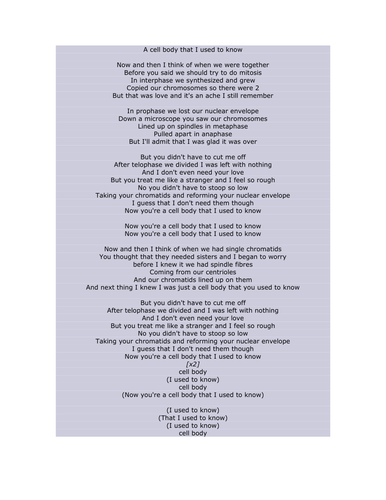 Mitosis Rap Mr W39s Cell Division Song Youtube GRADE 8 SCIENCE (Q4 - W3 ...