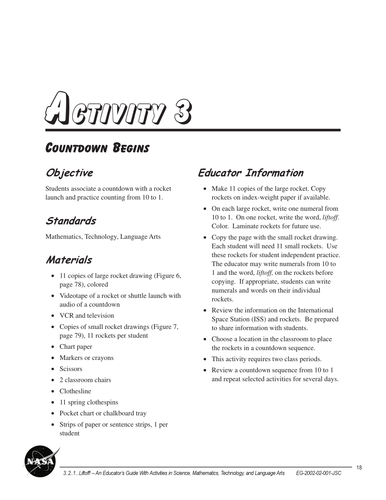 Countdown Begins | Teaching Resources