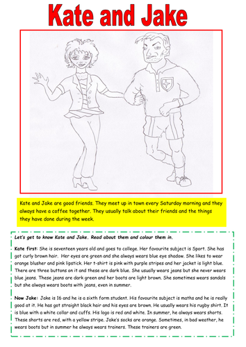Kate and Jake. | Teaching Resources