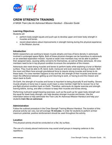 Crew Strength Training | Teaching Resources