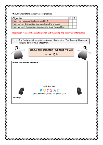 Solving Word Problems | Teaching Resources