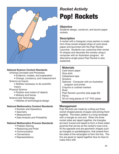Pop! Rockets | Teaching Resources