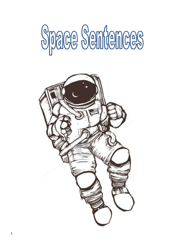Space Literacy booklet. Sentence structures. | Teaching Resources