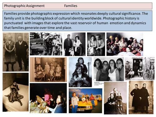 Photo-Assignment 'Family Life' | Teaching Resources