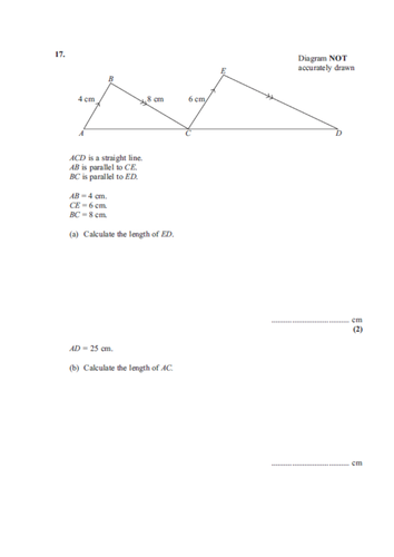 Ratio method for similar shapes | Teaching Resources