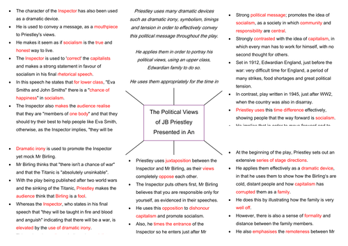 Political Views of JB Priestley / Social Attitudes by beckyeden ...