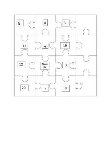Maths Jigsaw | Teaching Resources