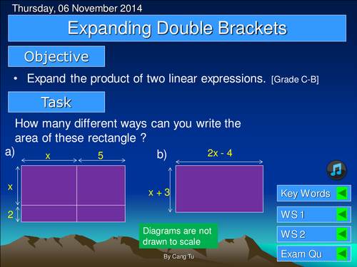 Expanding double brackets Grade C-B by cang - Teaching Resources - Tes