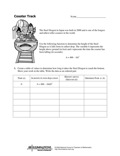 The Mathematics of Rollercoasters | Teaching Resources