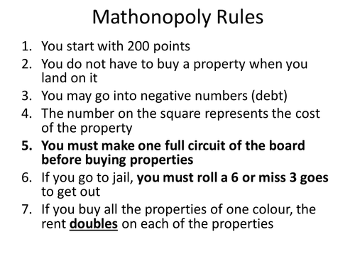 Level 4 - 6 Mathonopoly Revision Game | Teaching Resources