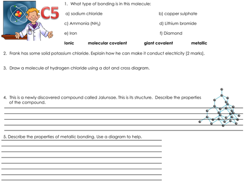 OCR C21st science C5 revision tasks | Teaching Resources