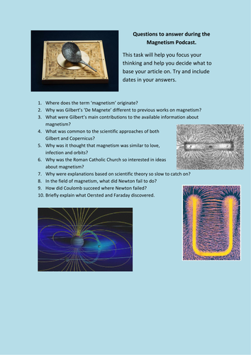 Magnetism: Writing a Popular Science Article | Teaching Resources Magnetism: Writing a Popular Science Article | Teaching Resources