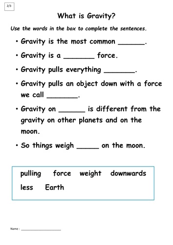 Universal law of gravity | Teaching Resources
