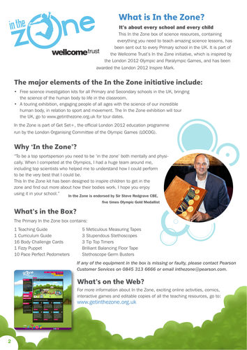 Introduction to In the Zone for ages 4-11 | Teaching Resources