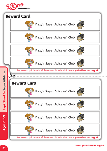 Super Athletes Reward Card | Teaching Resources