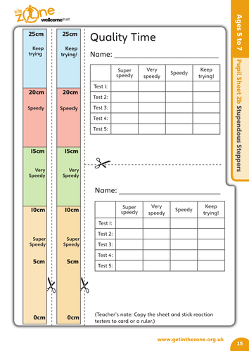 Pupil sheet 2b - Quality Time | Teaching Resources