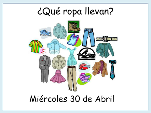 La ropa | Teaching Resources