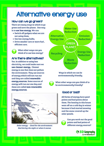 Alternative sources of energy - Wind Power | Teaching Resources