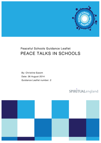 Peace Talks in Schools | Teaching Resources