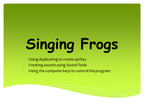 Scratch Singing Frogs | Teaching Resources